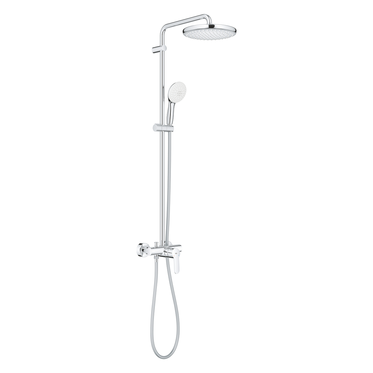Tempesta System 250 Shower system with single lever mixer for wall ...
