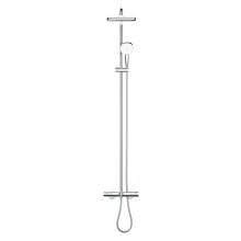 Tempesta System 250 Cube Shower system with Bath Safety Mixer for wall ...