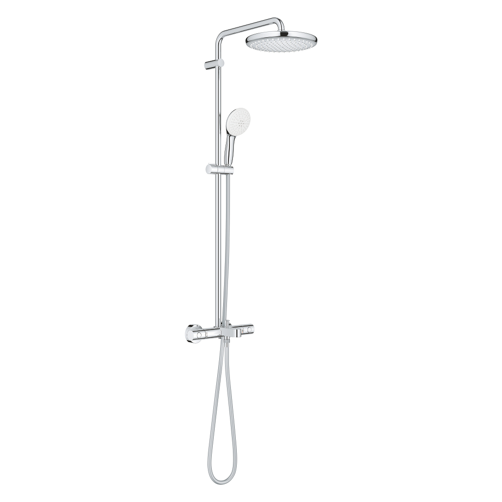 Tempesta System 250 Shower system with bath thermostat for wall ...