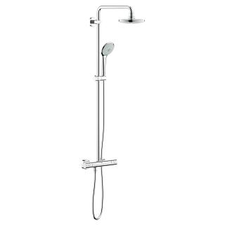 Euphoria System 310 Shower system with thermostatic mixer for wall ...