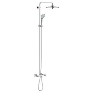 Euphoria System 260 Shower system with Bath Safety Mixer for wall ...