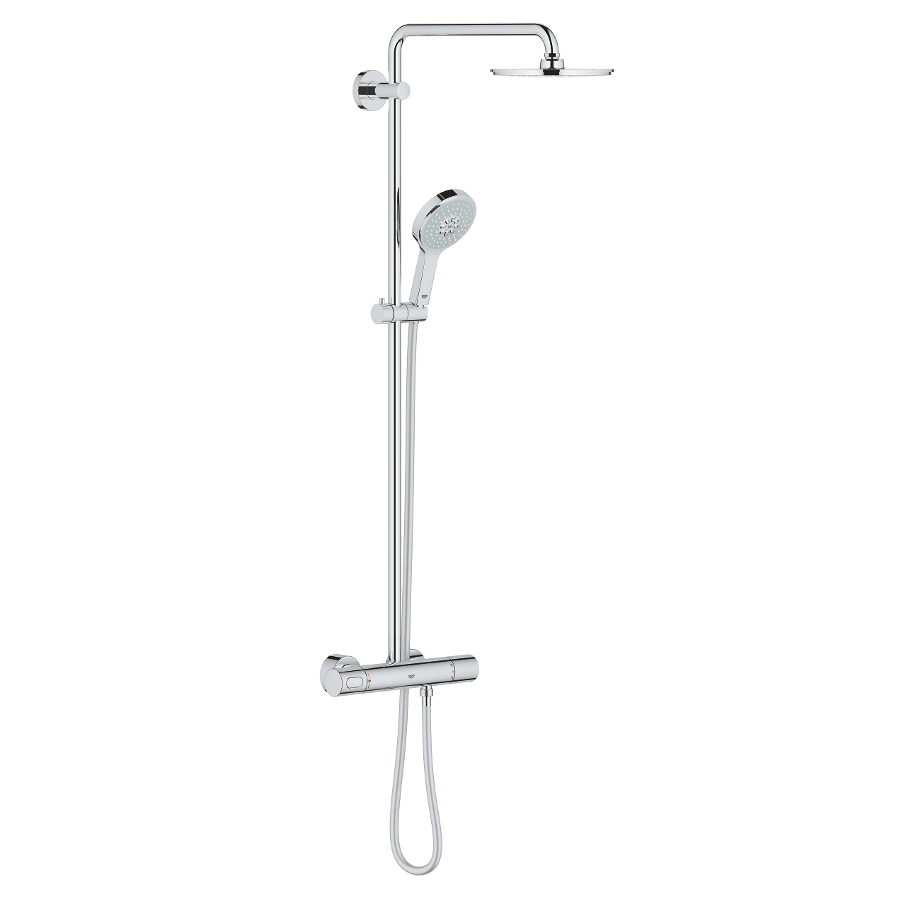 Rainshower System 210 Shower system with Safety Mixer for wall mounting ...
