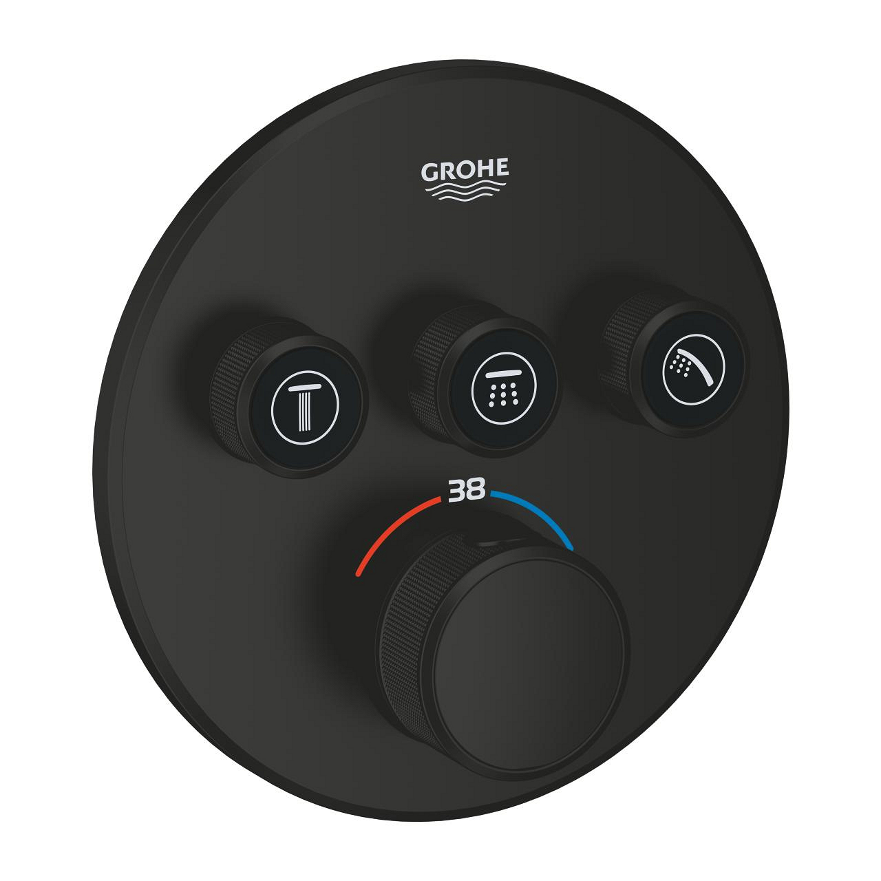 Grohtherm SmartControl Safety mixer for concealed installation with 3 ...