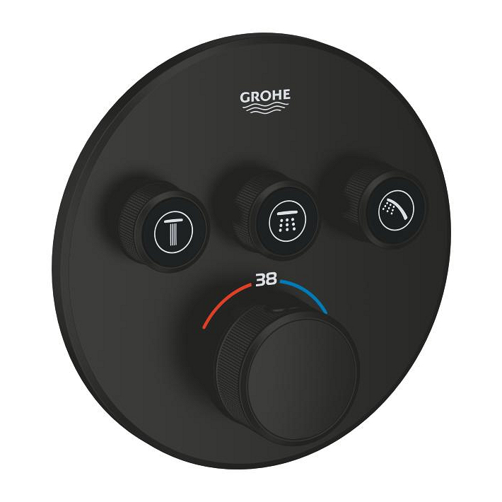 Grohtherm SmartControl Safety mixer for concealed installation with 3 ...