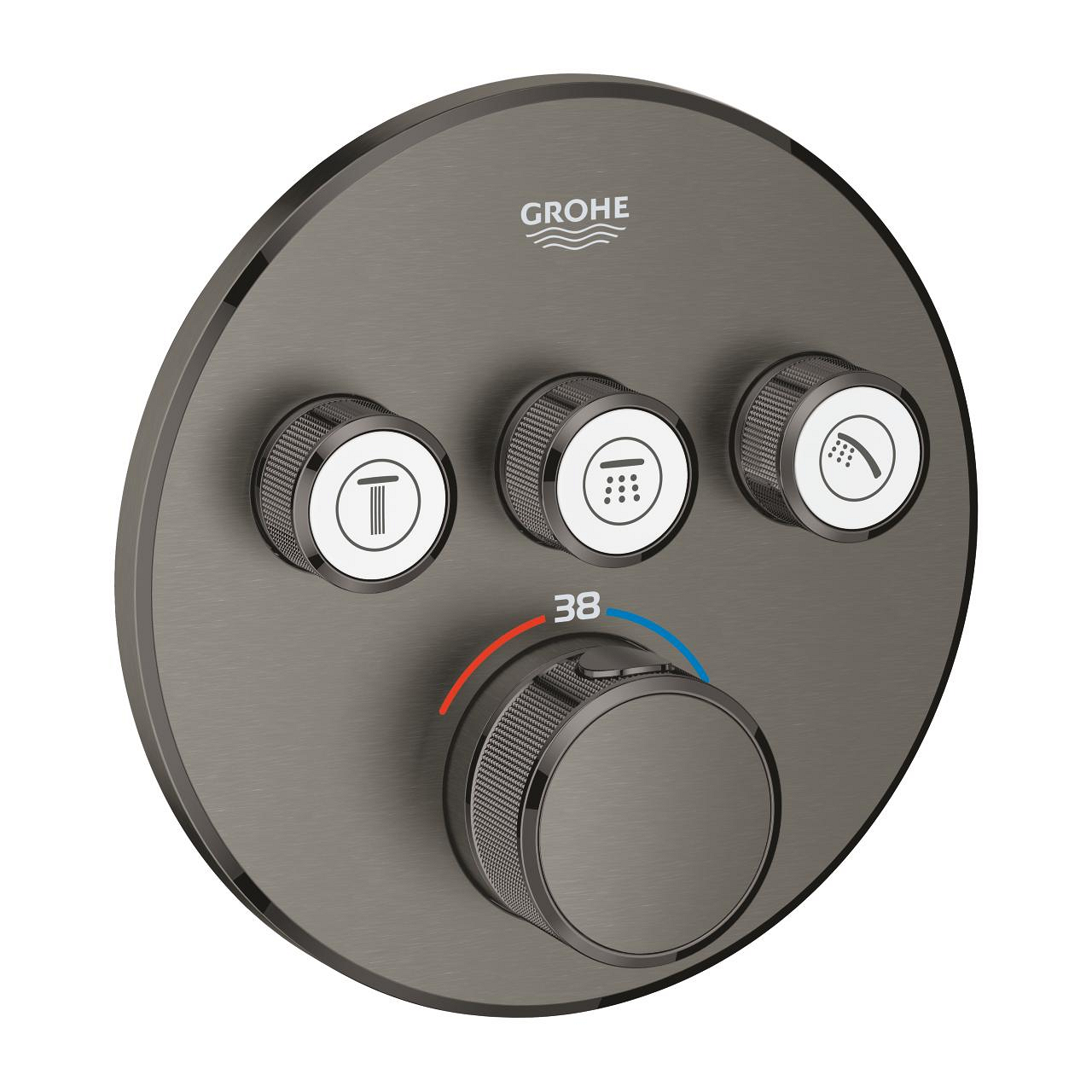 Grohtherm SmartControl Thermostat for concealed installation with 3 ...