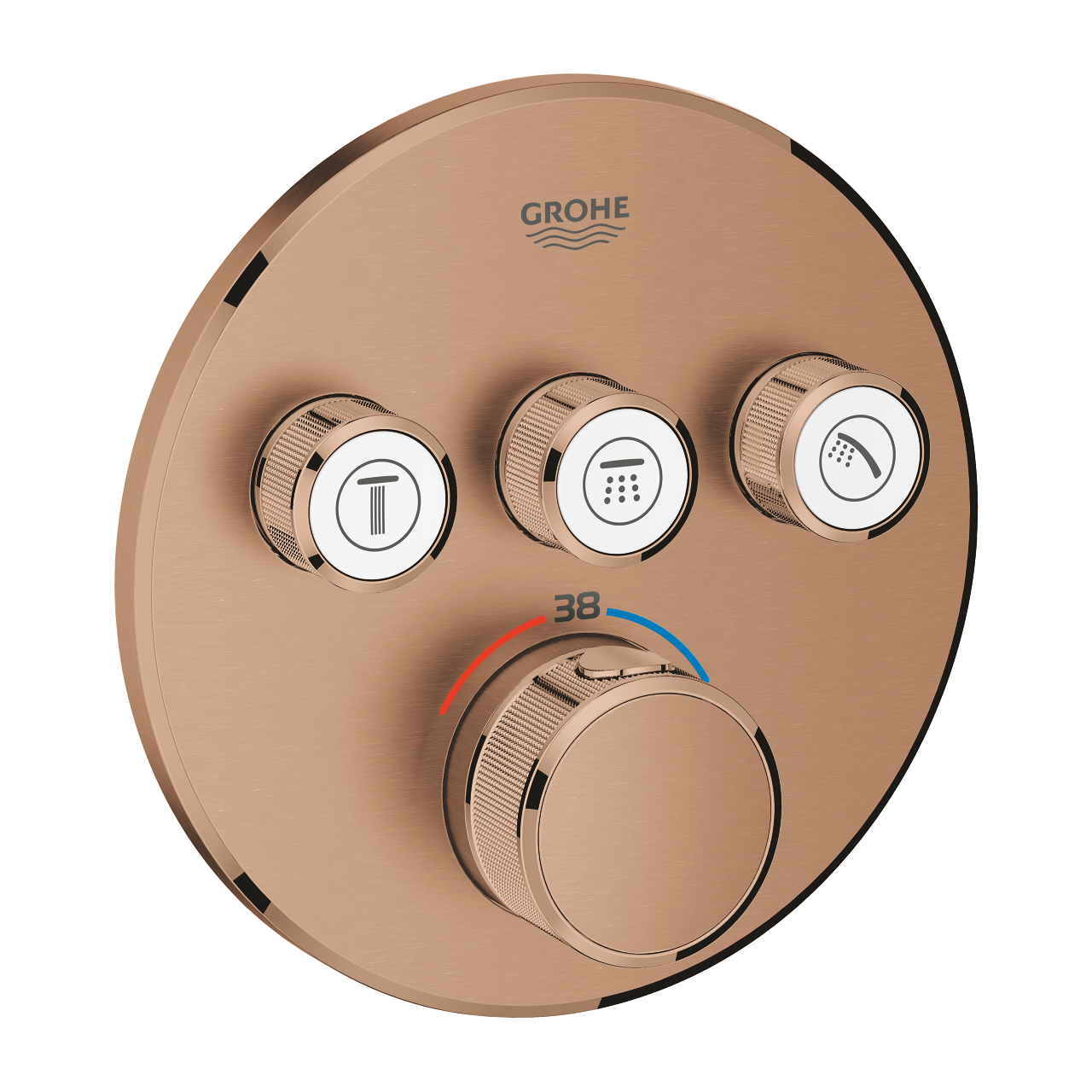 Grohtherm SmartControl Thermostat for concealed installation with 3 ...