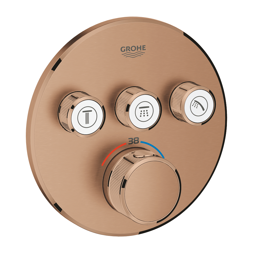 Grohtherm SmartControl Thermostat for concealed installation with 3 ...
