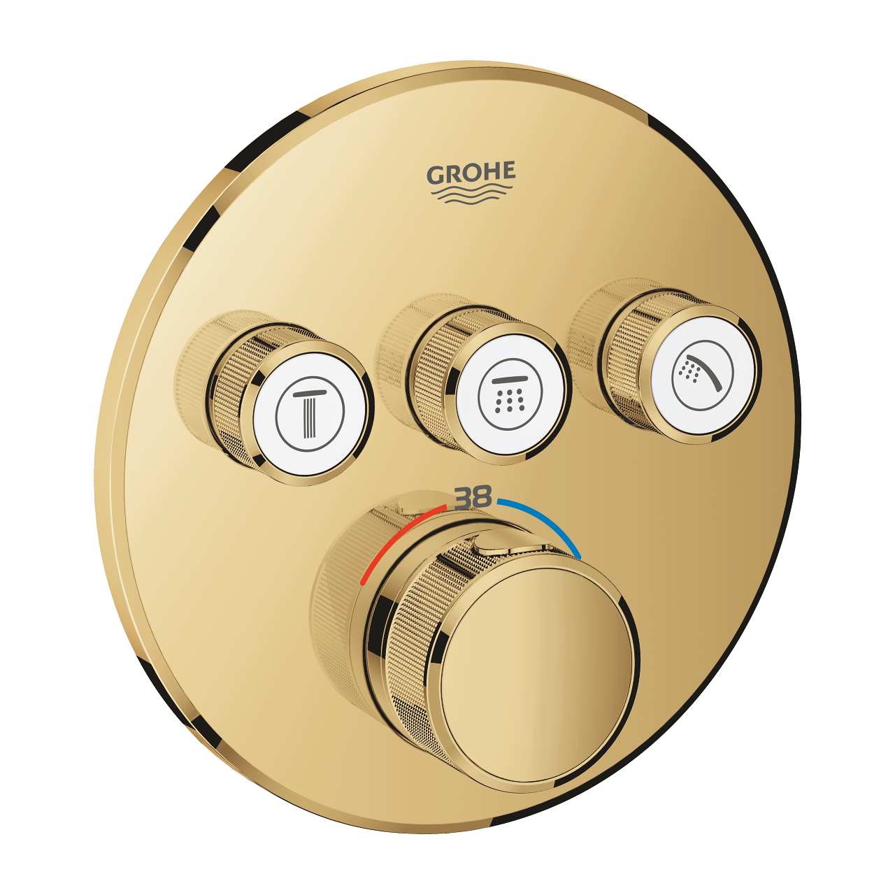Grohtherm SmartControl Thermostat for concealed installation with 3 ...