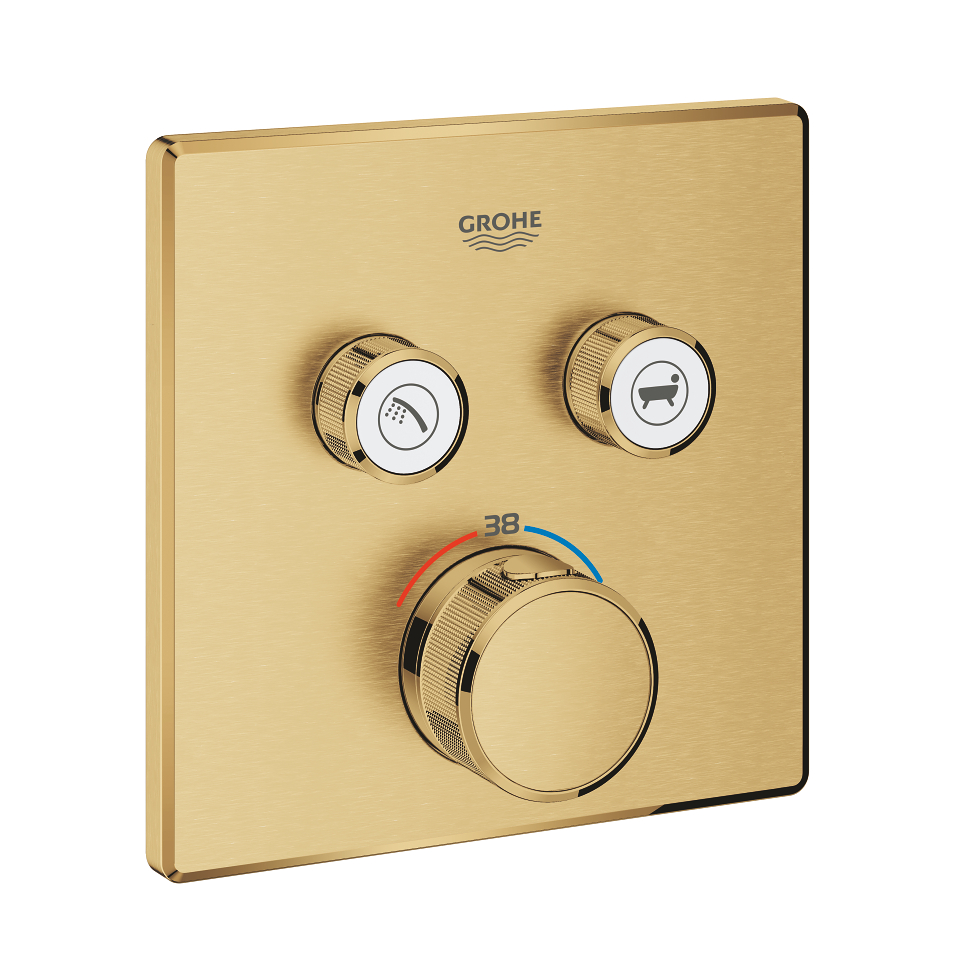 Grohtherm SmartControl Safety mixer for concealed installation with 2 ...