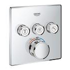 Grohtherm SmartControl Safety mixer for concealed installation with 3 ...