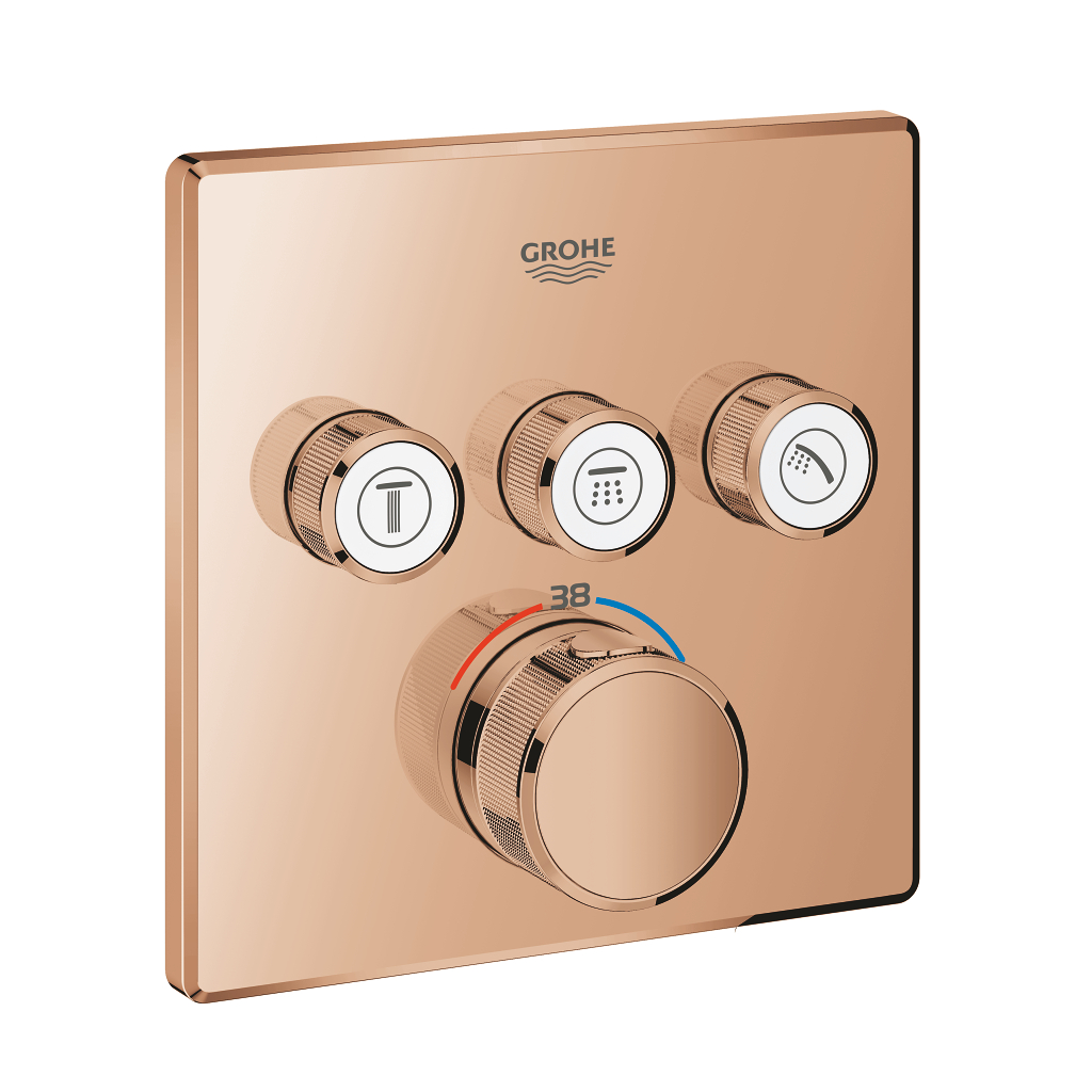 Grohtherm SmartControl Thermostat for concealed installation with 3 ...