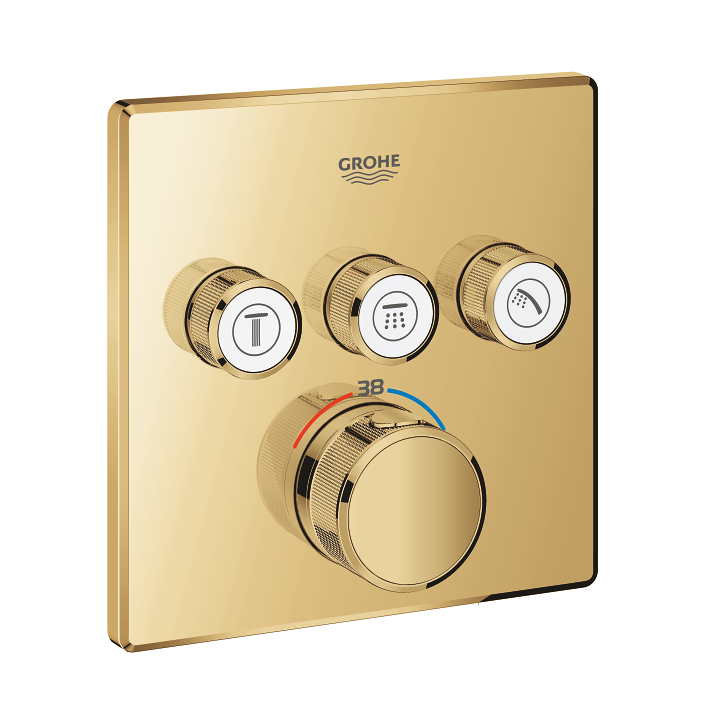Grohtherm SmartControl qq Thermostat for concealed installation with 3 ...