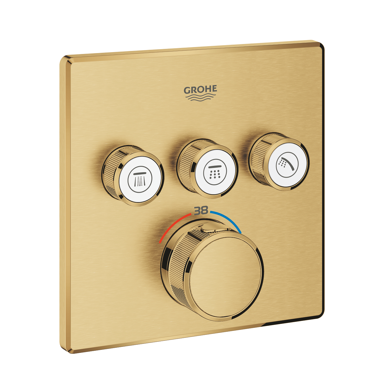 Grohtherm SmartControl Thermostat for concealed installation with 3 ...