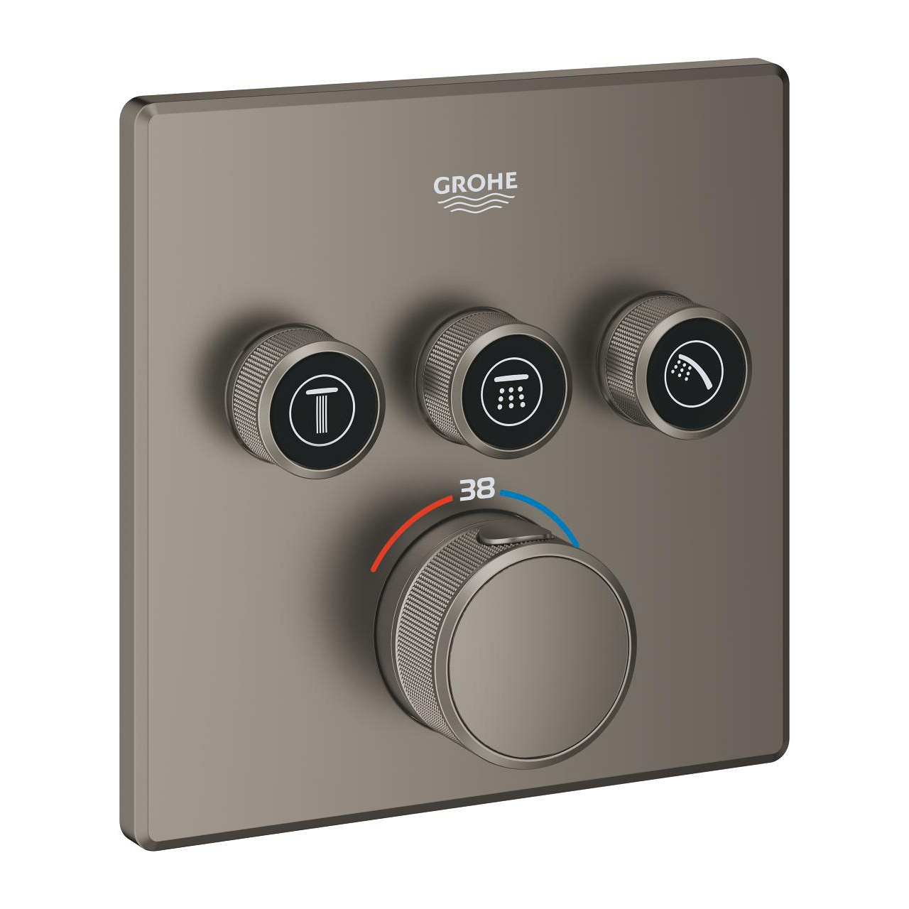 Grohtherm SmartControl Safety mixer for concealed installation with 3 ...