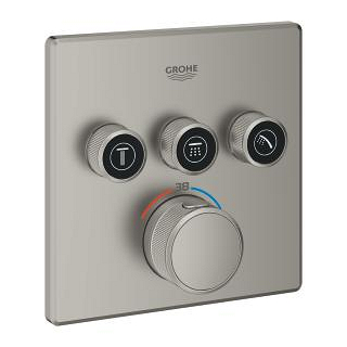 Grohtherm SmartControl Safety mixer for concealed installation with 3 ...