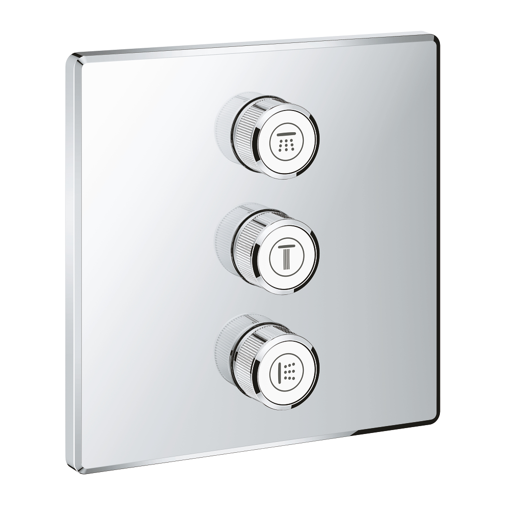 Grohtherm SmartControl Triple volume control trim | GROHE 官方網站