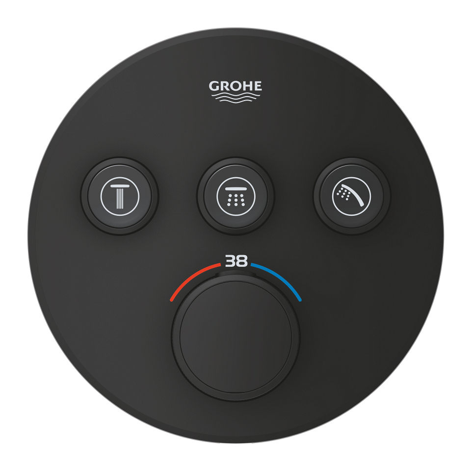 Grohtherm SmartControl Thermostat for concealed installation with 3 ...
