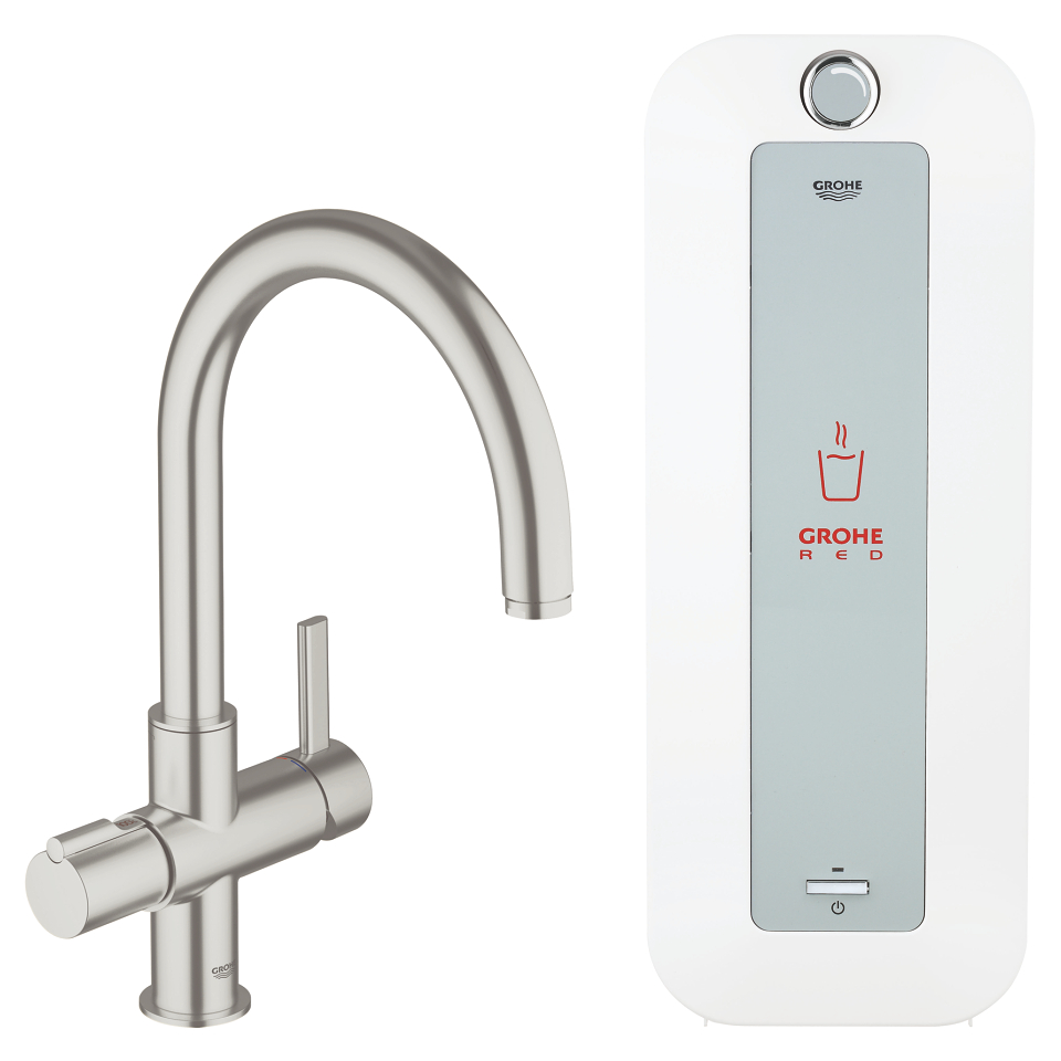 GROHE Red Duo Faucet and combi-boiler (8 liter) | GROHE