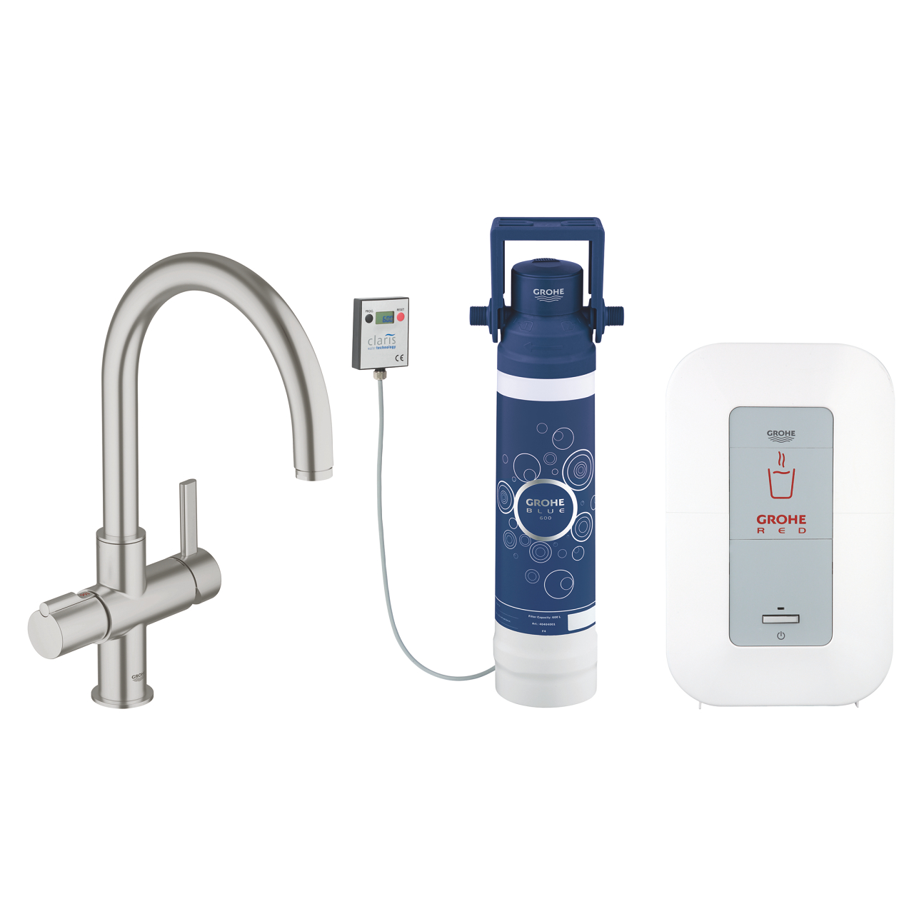 GROHE Red Duo Faucet and single-boiler (4 liters) | GROHE