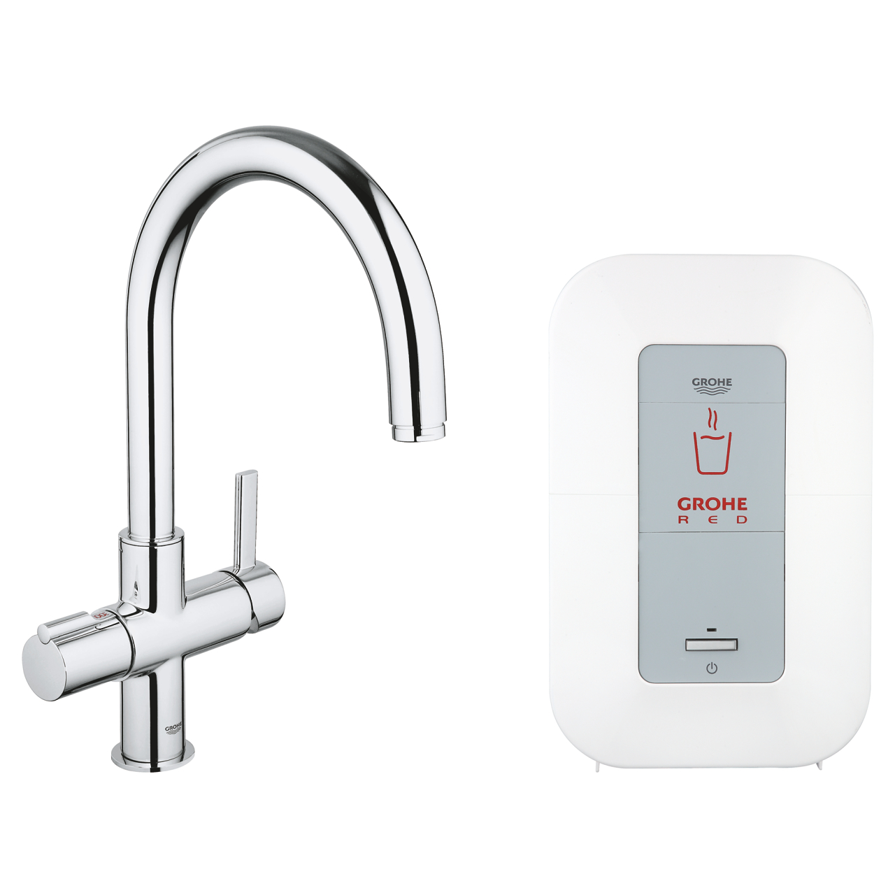 GROHE Red Duo Armatur og Single-vandvarmer (4 l) | GROHE