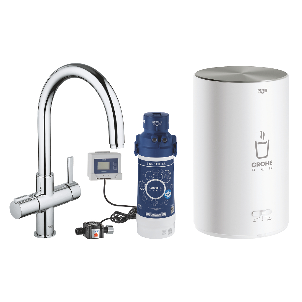 GROHE Red Basic Duo Faucet and M size boiler | GROHE