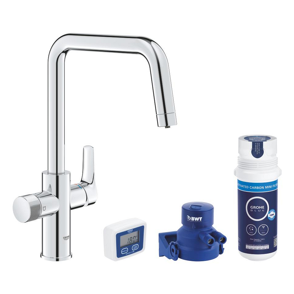 GROHE Blue Pure Start Starter kit com filtro de Carbono Ativado | GROHE ...