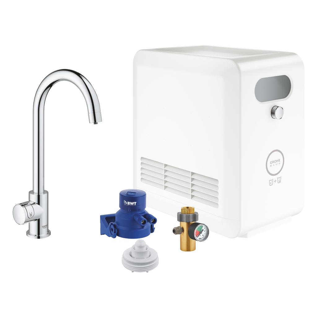 GROHE Blue Professional Kit met Mono kraan C-uitloop | GROHE