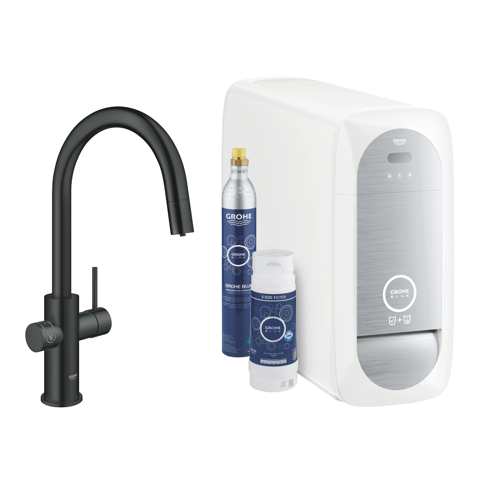 GROHE Blue Home C-spout starter kit with Pull-Out spout | GROHE