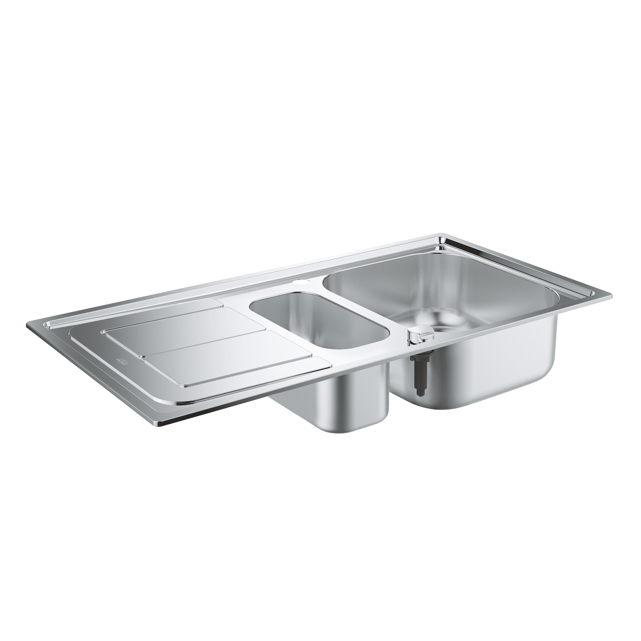 K300 Stainless steel sink with drainer | GROHE