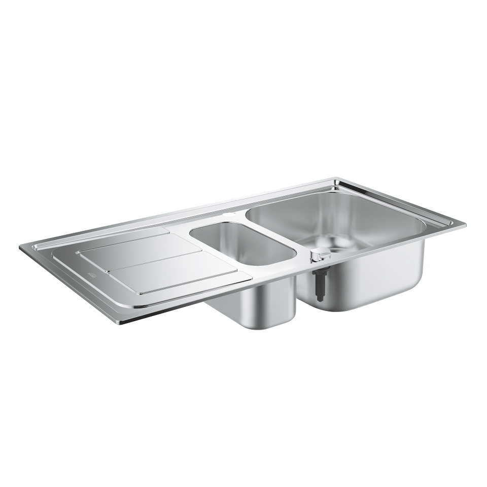 K300 Stainless steel sink with drainer | GROHE