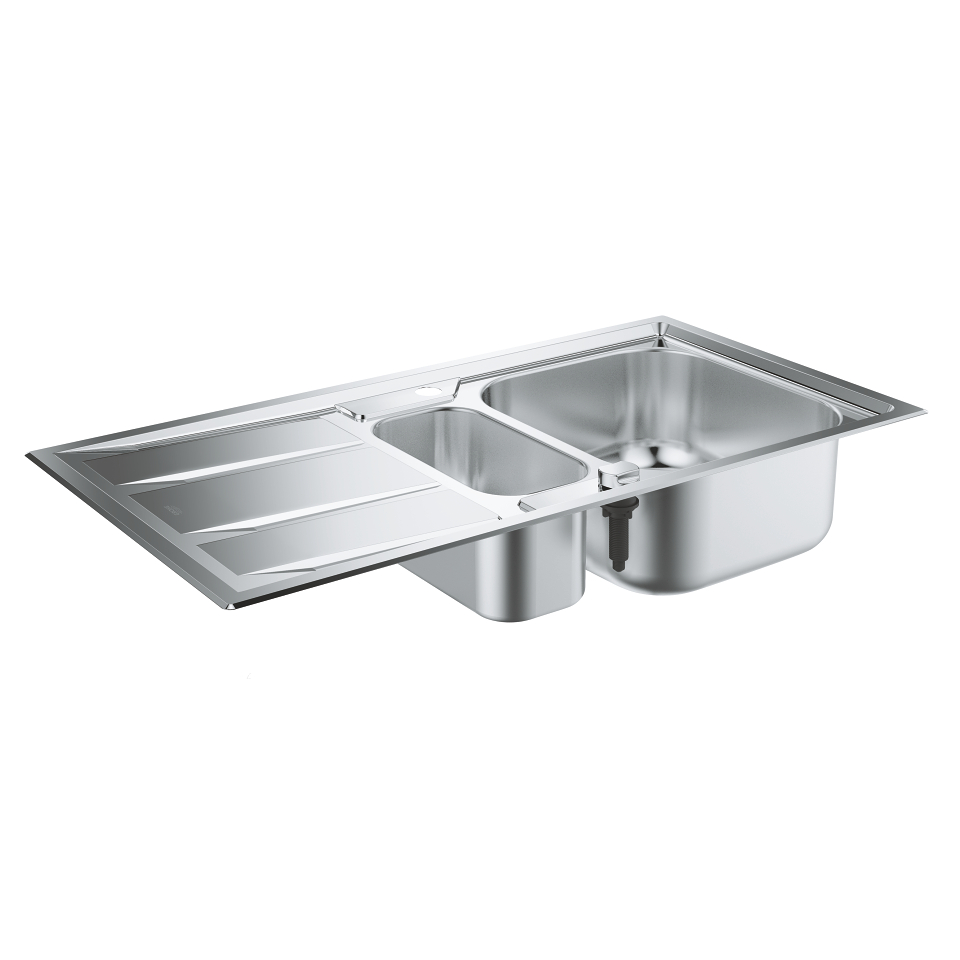 K400+ Stainless steel sink with drainer | GROHE