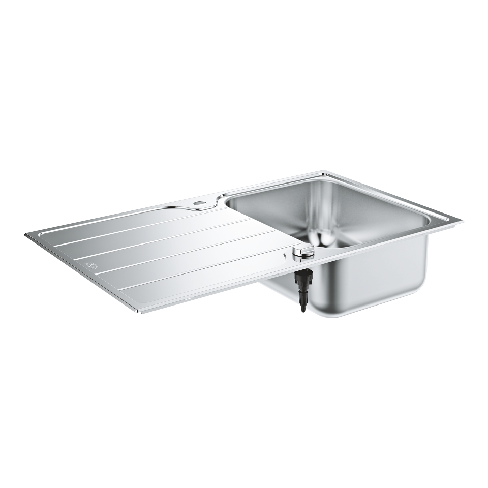 K500 Stainless steel sink with drainer | GROHE