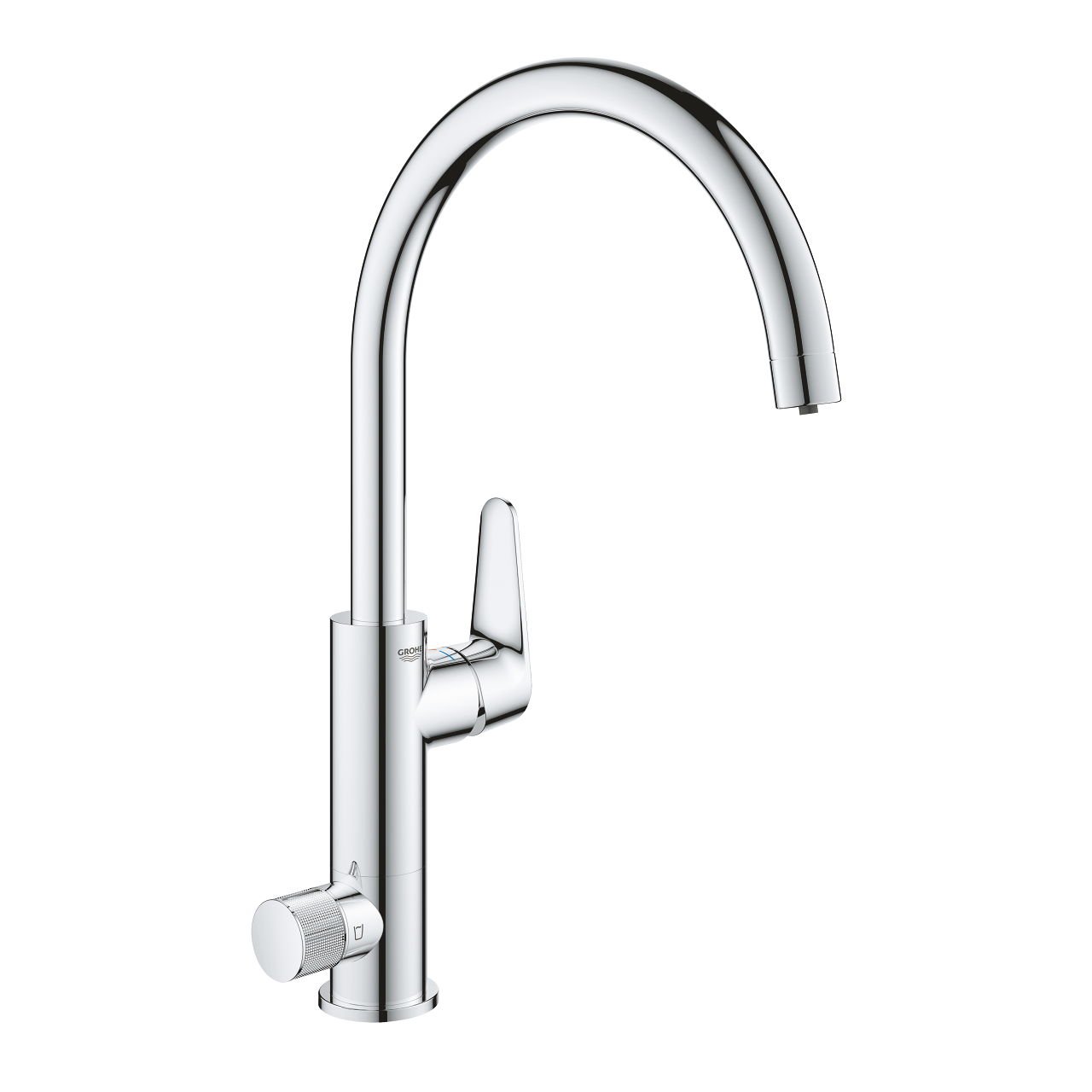 GROHE Blue Pure BauCurve Single-lever sink mixer with filter function ...