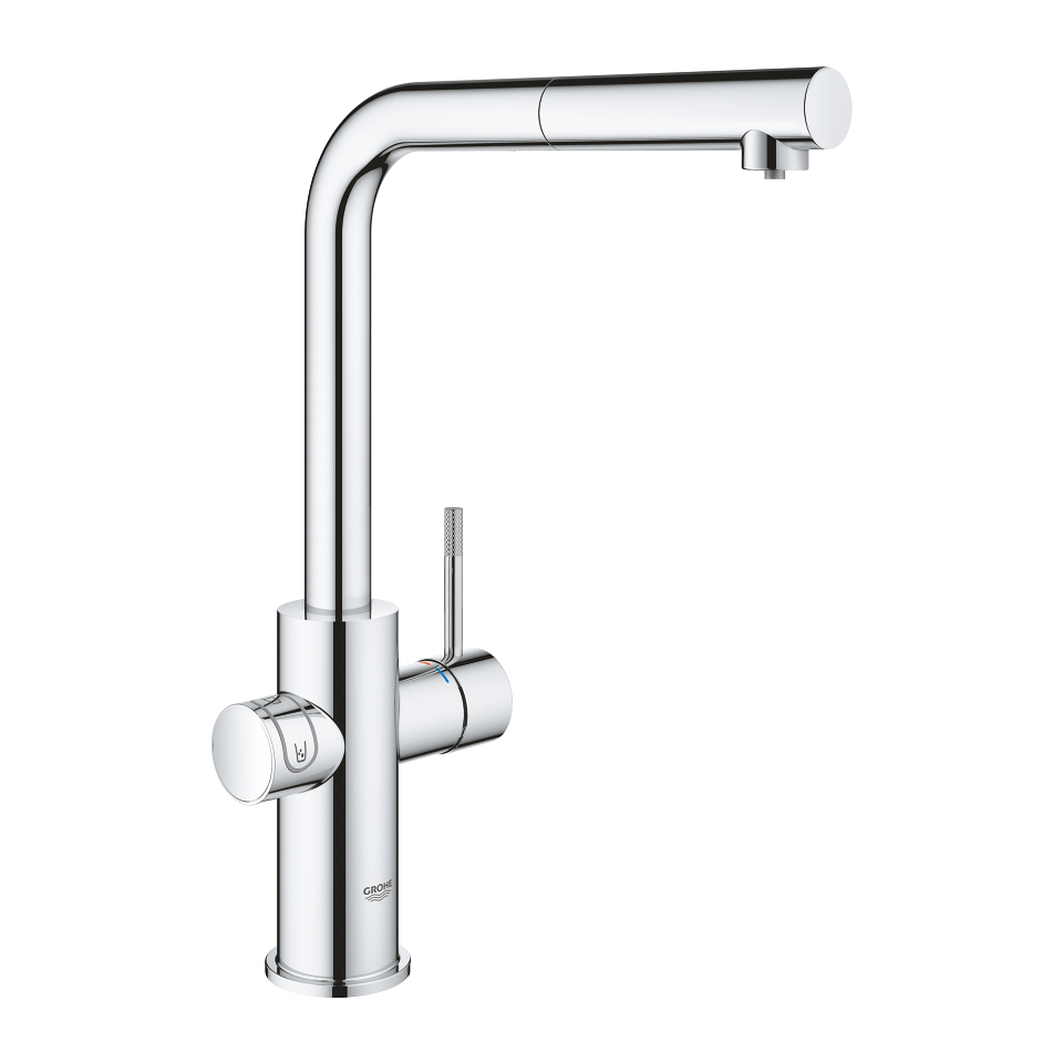 GROHE Blue Home L-spout starter kit with pull-out mousseur | GROHE