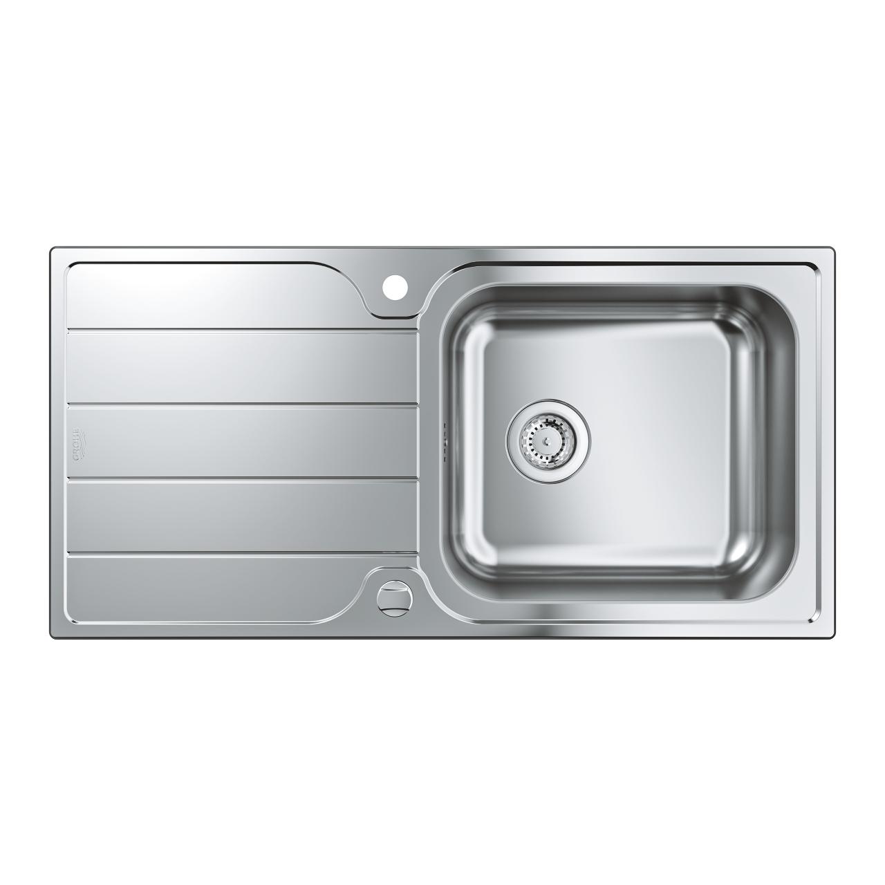 K500 Stainless steel sink with drainer | GROHE