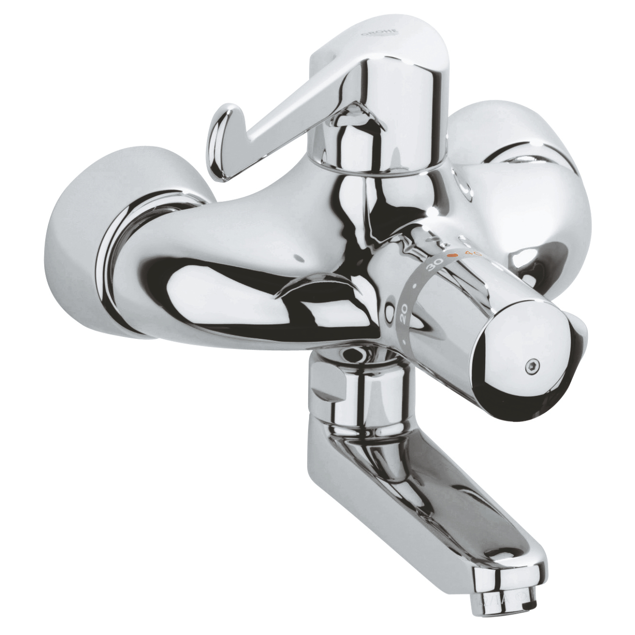 Grohtherm Ergomix Thermostatic basin mixer 1/2″ | GROHE 官方網站