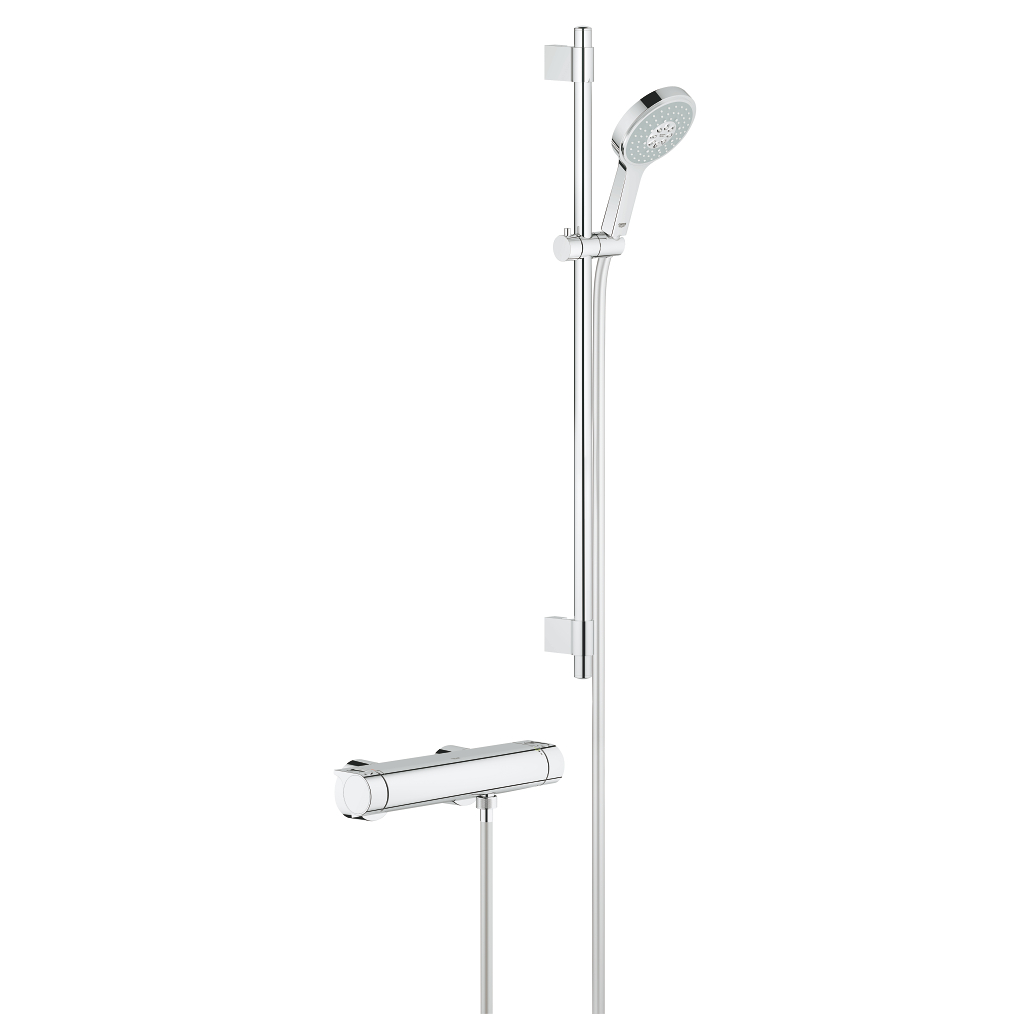 Grohtherm 2000 Thermostat Brausebatterie 1 2 Mit Brausegarnitur GROHE grohtherm-2000-thermostat-brausebatterie-1-2-mit-brausegarnitur-grohe