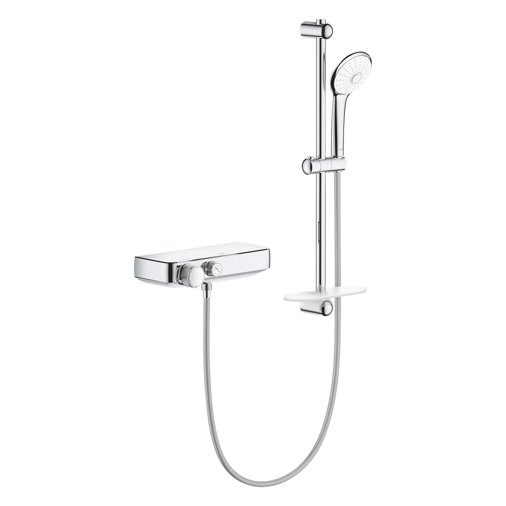 Grohtherm SmartControl Thermostatic shower mixer 1/2″ with shower set ...