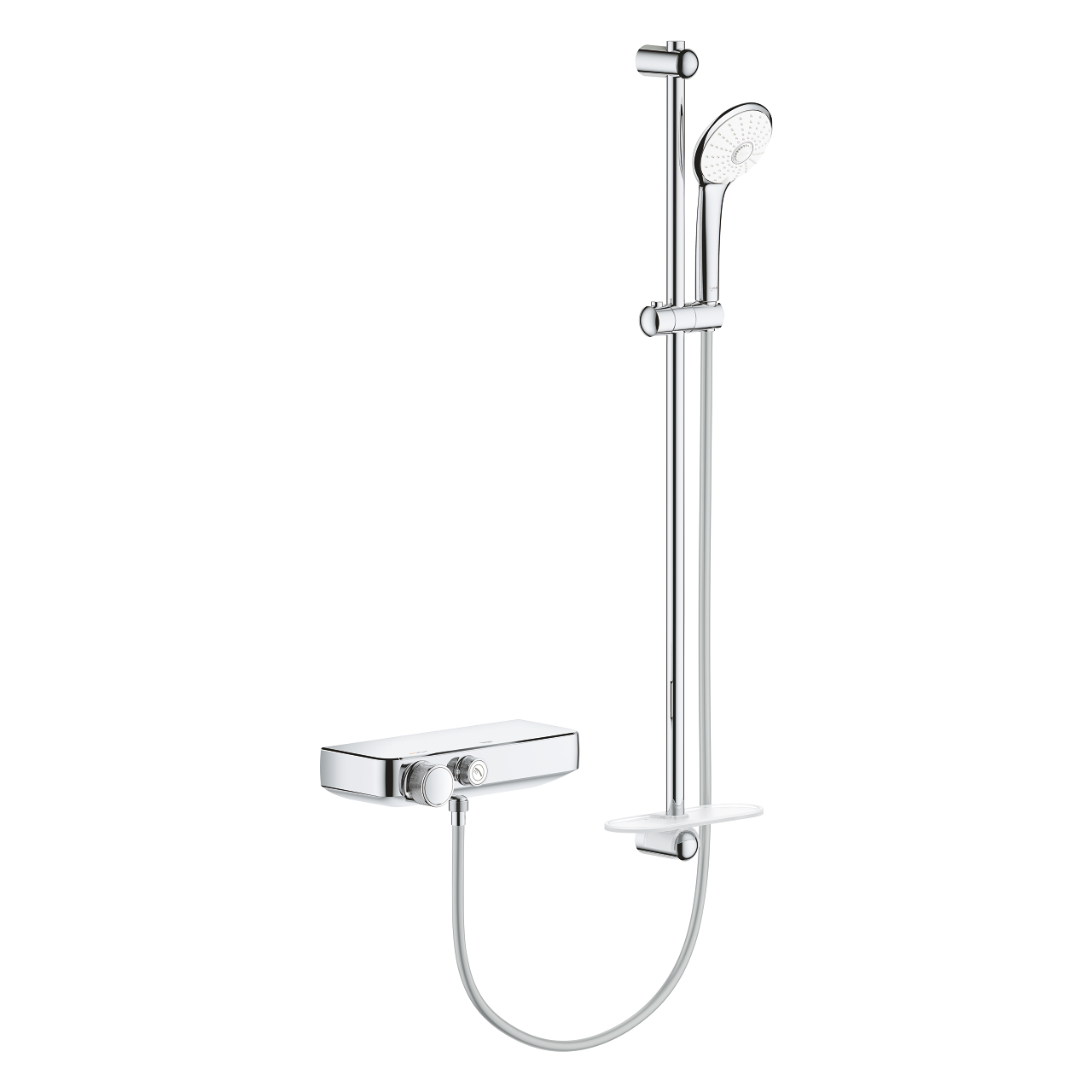 Grohtherm SmartControl Thermostatic shower mixer 1/2″ with shower set ...