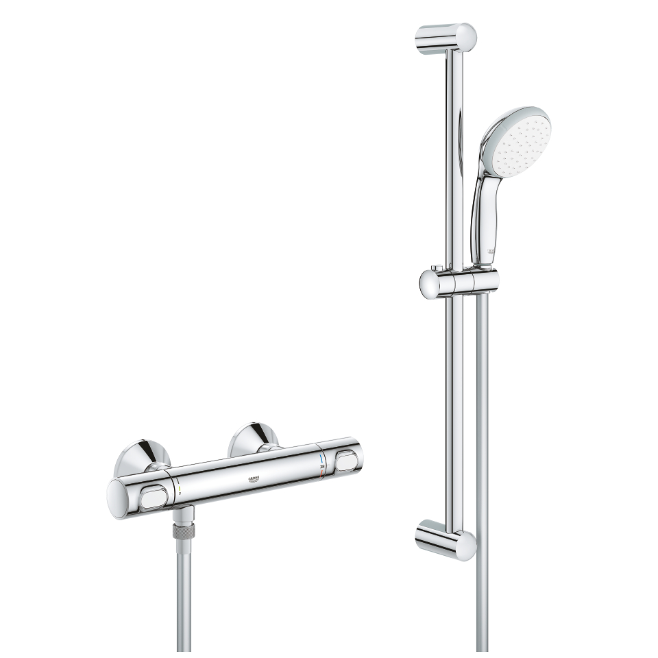 Precision Flow Thermostatic shower mixer 1/2″ with shower set | GROHE