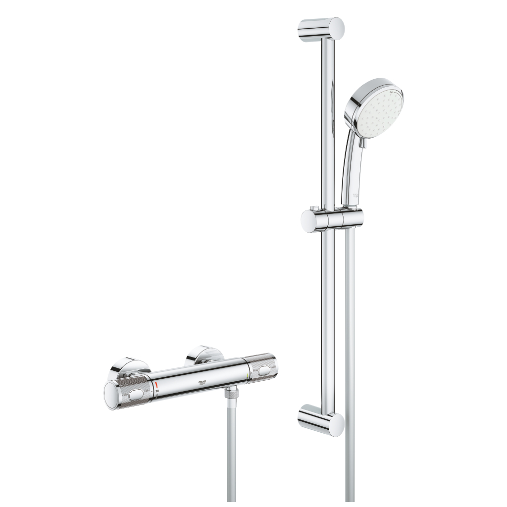 Grohtherm 1000 Performance Thermostatic shower mixer 1/2″ with shower ...