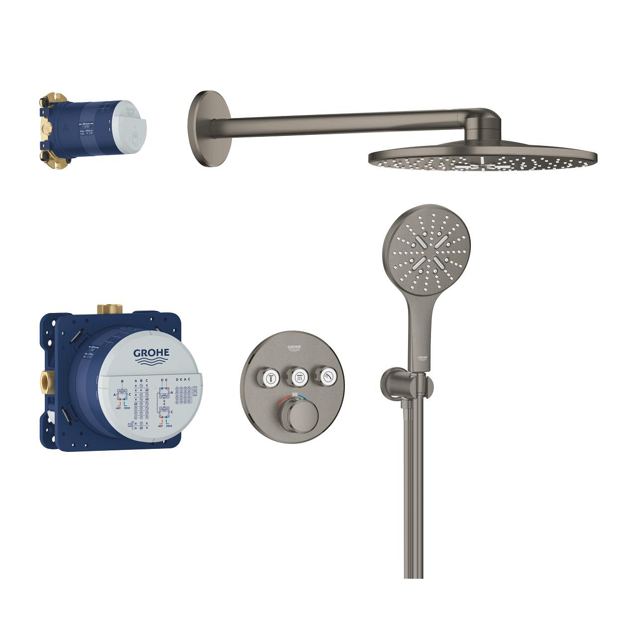 Grohtherm SmartControl Inbouw douchesysteem met Rainshower SmartActive 310 | GROHE