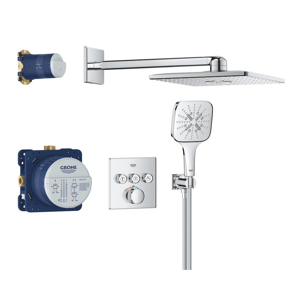 Grohtherm SmartControl Pack pour douche encastrée avec Rainshower ...