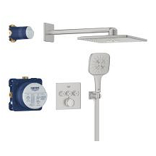 Grohtherm SmartControl Safety mixer for concealed installation with 3 ...