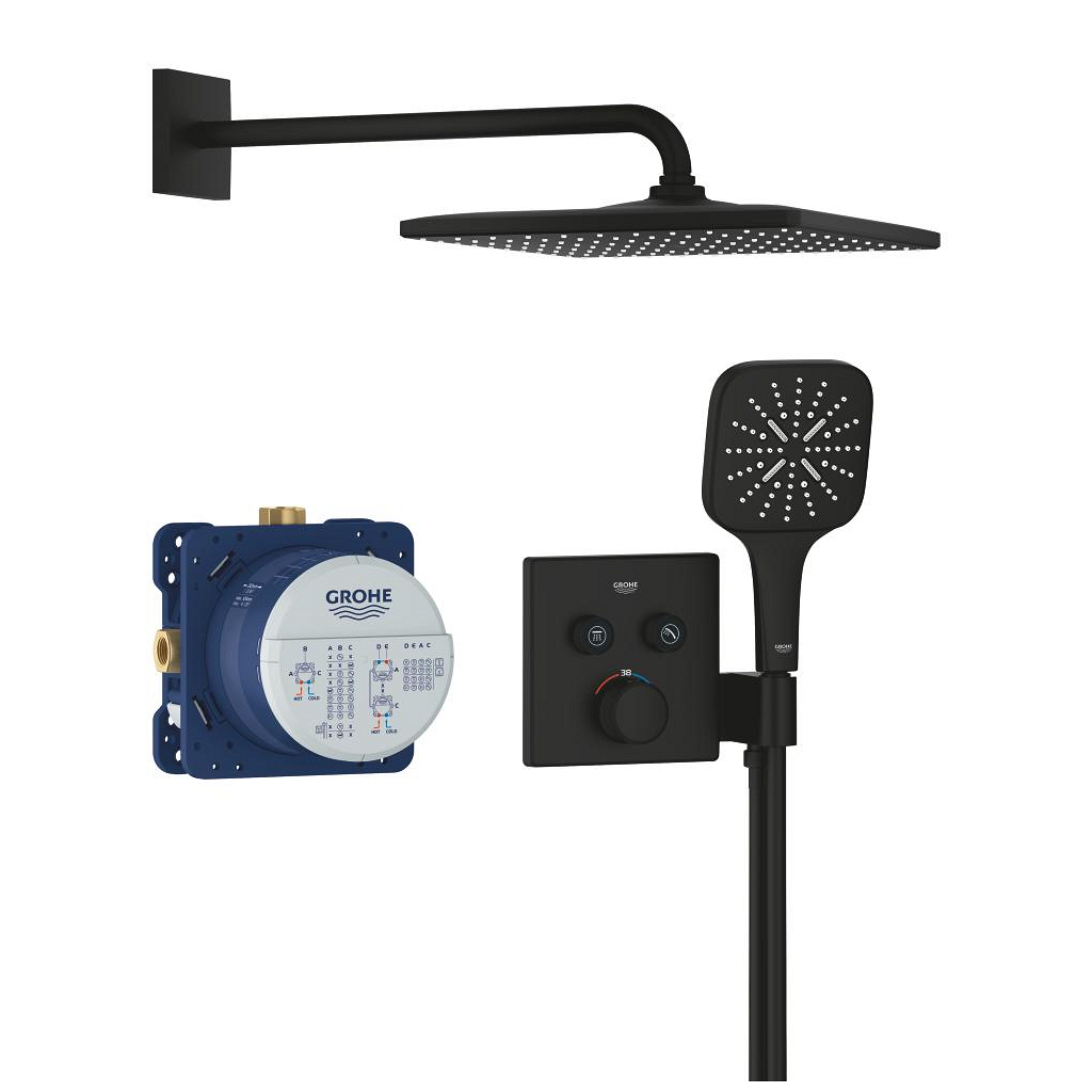 Grohtherm SmartControl Concealed shower system with Rainshower Mono 310 ...