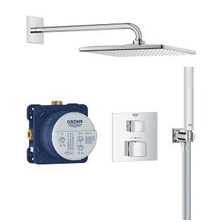 Grohtherm Podtynkowy zestaw prysznicowy z deszczownicą Tempesta 250 | GROHE