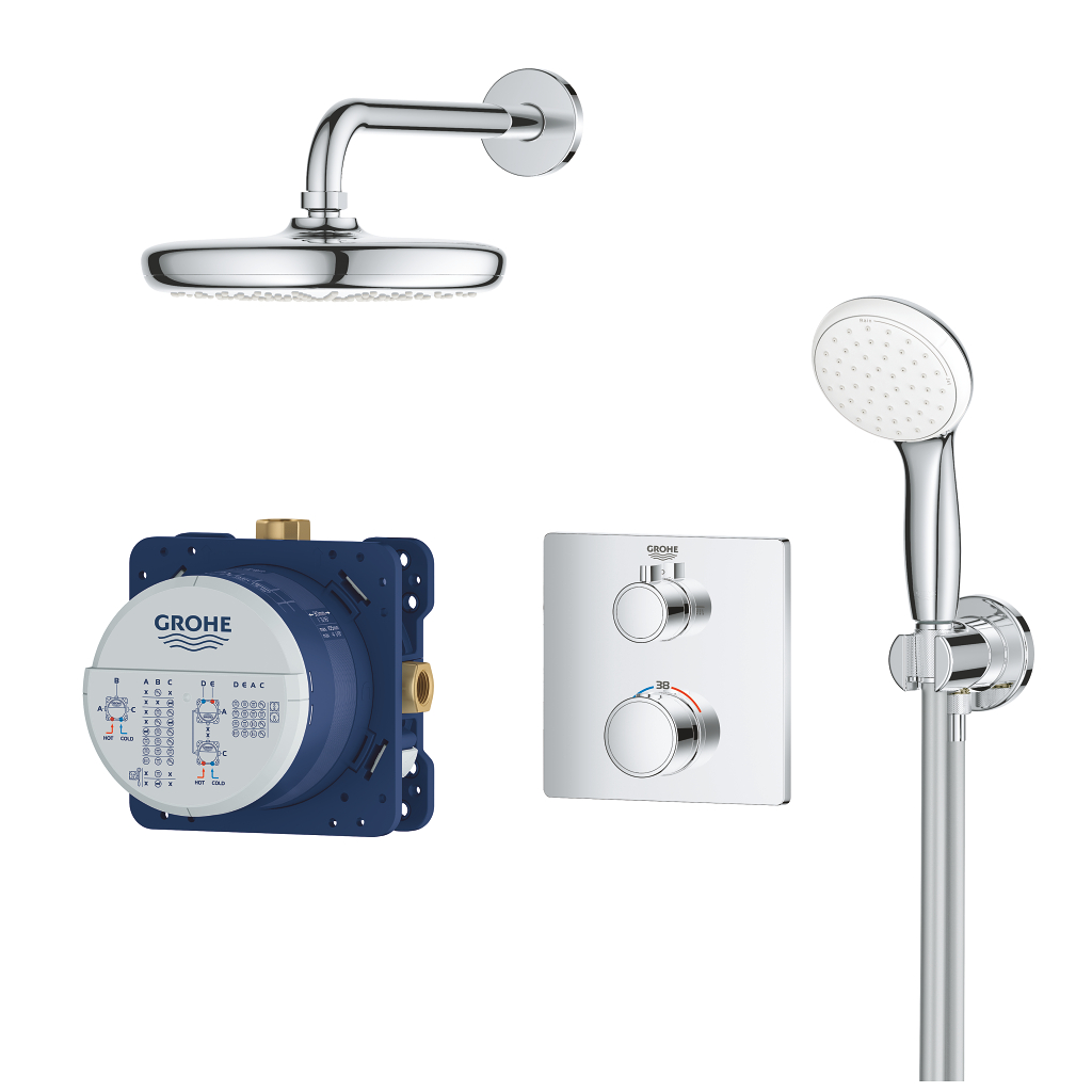Grohtherm Perfect shower set with Tempesta 210 | GROHE