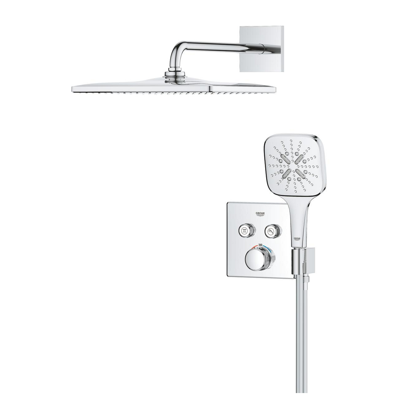 Grohtherm SmartControl Inbouw douchesysteem met Rainshower Mono 310 ...