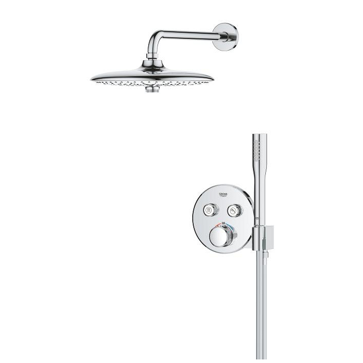 Grohtherm SmartControl Podtynkowy zestaw prysznicowy z deszczownicą Euphoria 260 | GROHE
