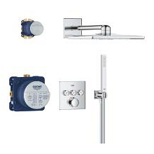 SmartControl Concealed shower system with Rainshower SmartActive 310 ...